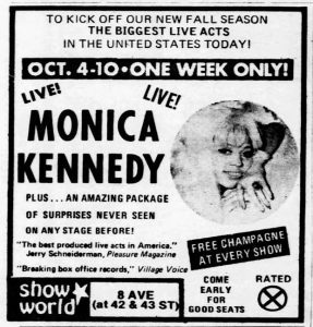 Times Square’s Most Outrageous Sex Show, The Queen of Shock Rock, and ...