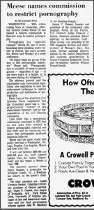 The Meese Commission on Pornography (1986), and the Birth of the Modern ...